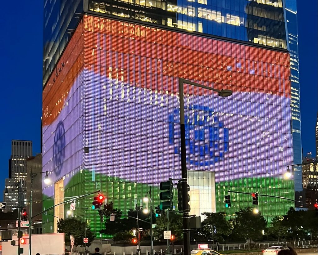 Iconic World Trade Center Displays Animated Indian Flag – Indo American ...